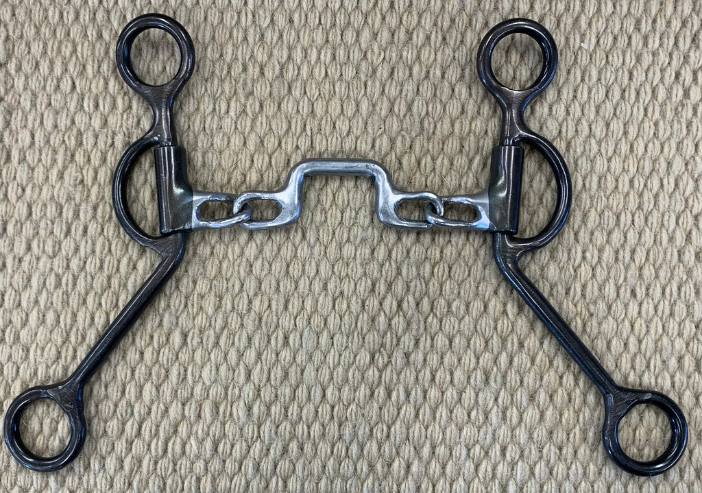 BIT - DT202 - Dutton Long Loomis Square Ported Chain – RC Bean Saddlery