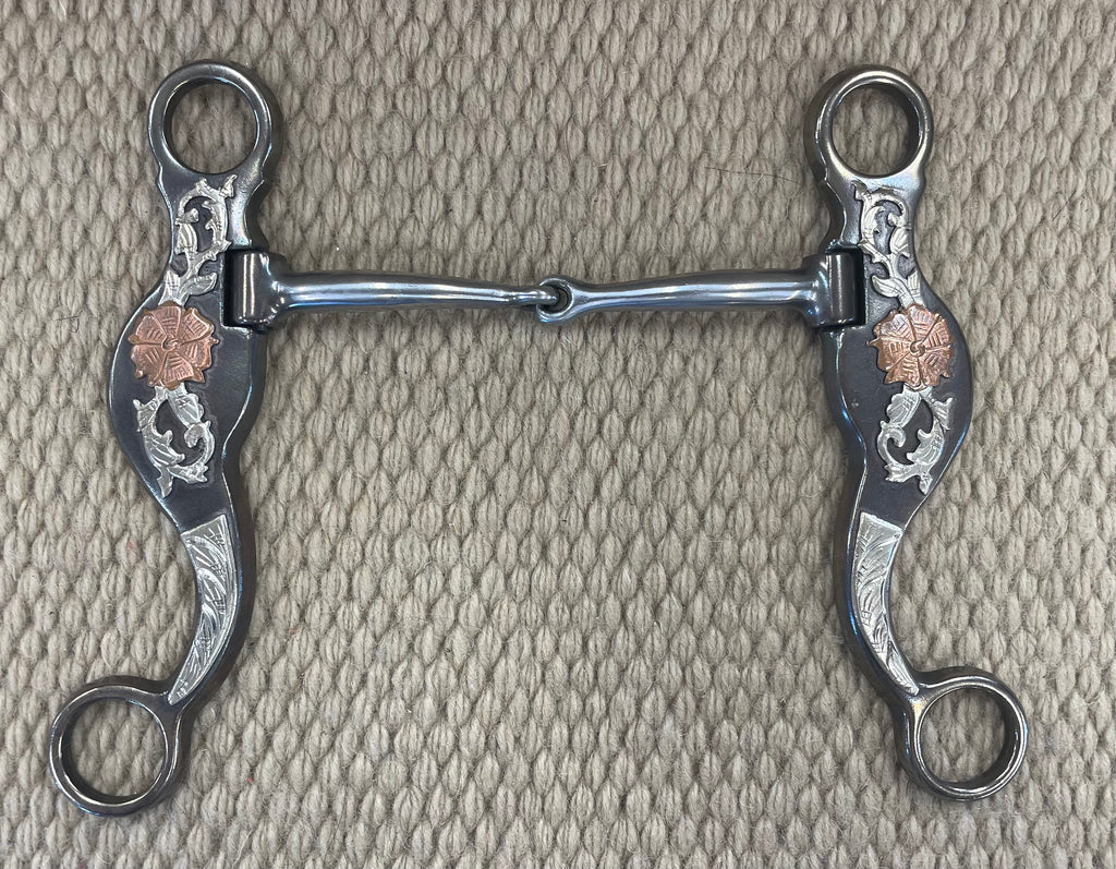 BIT - CT05 - Cowboy Tack Desert Rose Snaffle – RC Bean Saddlery