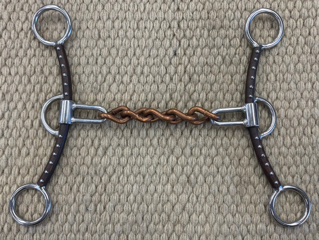 BIT - TB213 - Tom Balding Flex n' Roll Brown w/ Dots – RC Bean Saddlery