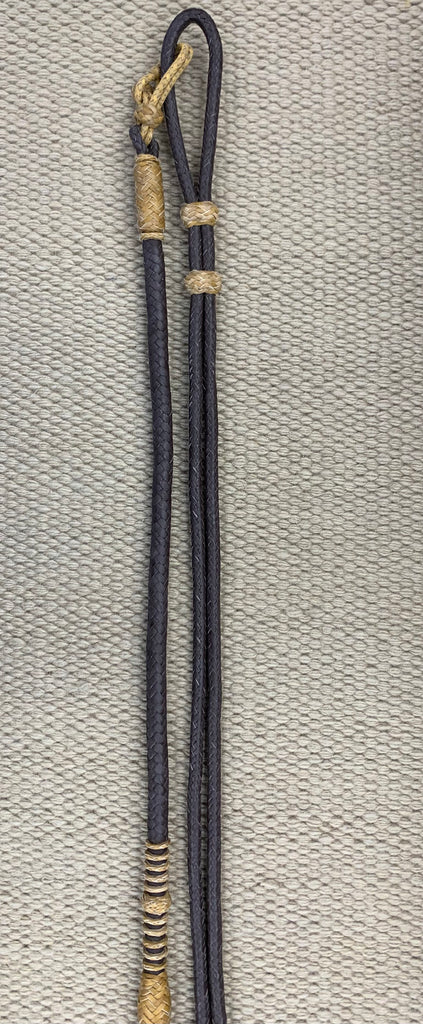 Romal Reins - RR07 - California Style Chocolate Leather w/ Rawhide Kno ...