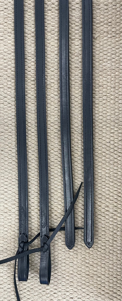 Split Reins - SR88 - 3/4" x 8' Stitched Black with Weighted Ends – RC ...