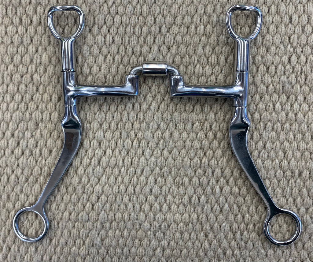 BIT - MB58 - Myler Stainless Steel Flat Shank w/ Sweet Iron Correction ...