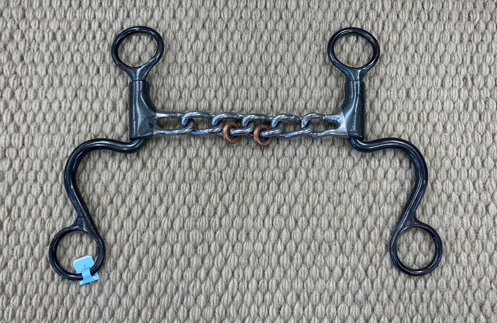 BIT - DT55 - Dutton Short Calvary Chain w/ Copper Rings – RC Bean Saddlery