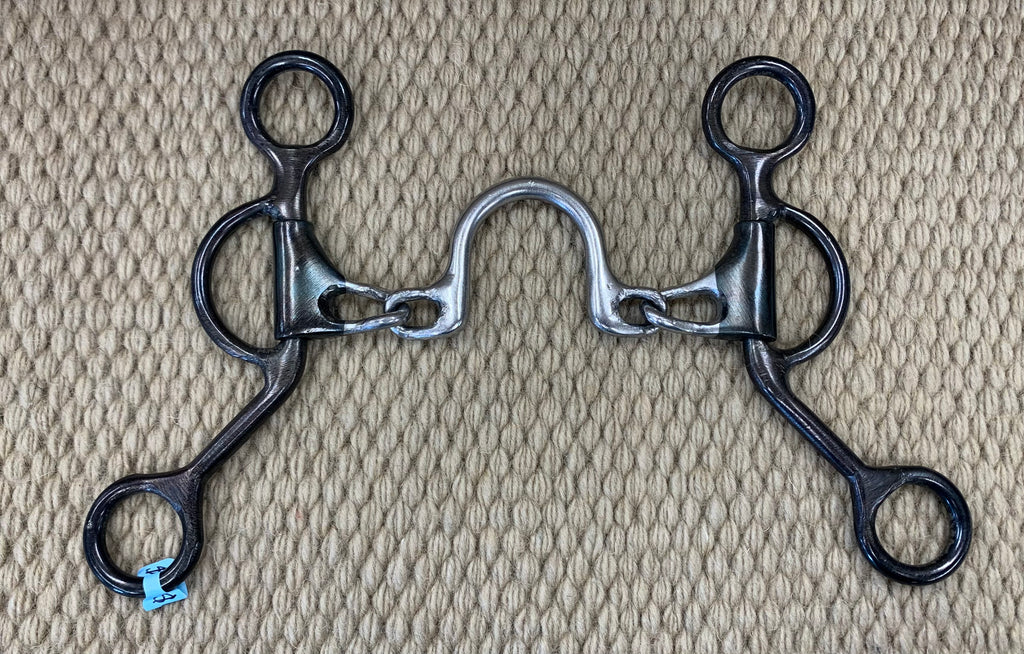 BIT - DT146 - Dutton Short Loomis Ported Chain – RC Bean Saddlery