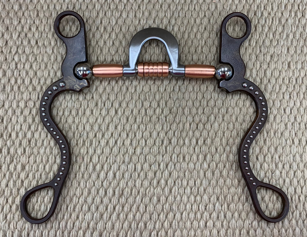 BIT - TB400 - Tom Balding Avila Half Breed Brown w/ Dots – RC Bean Saddlery