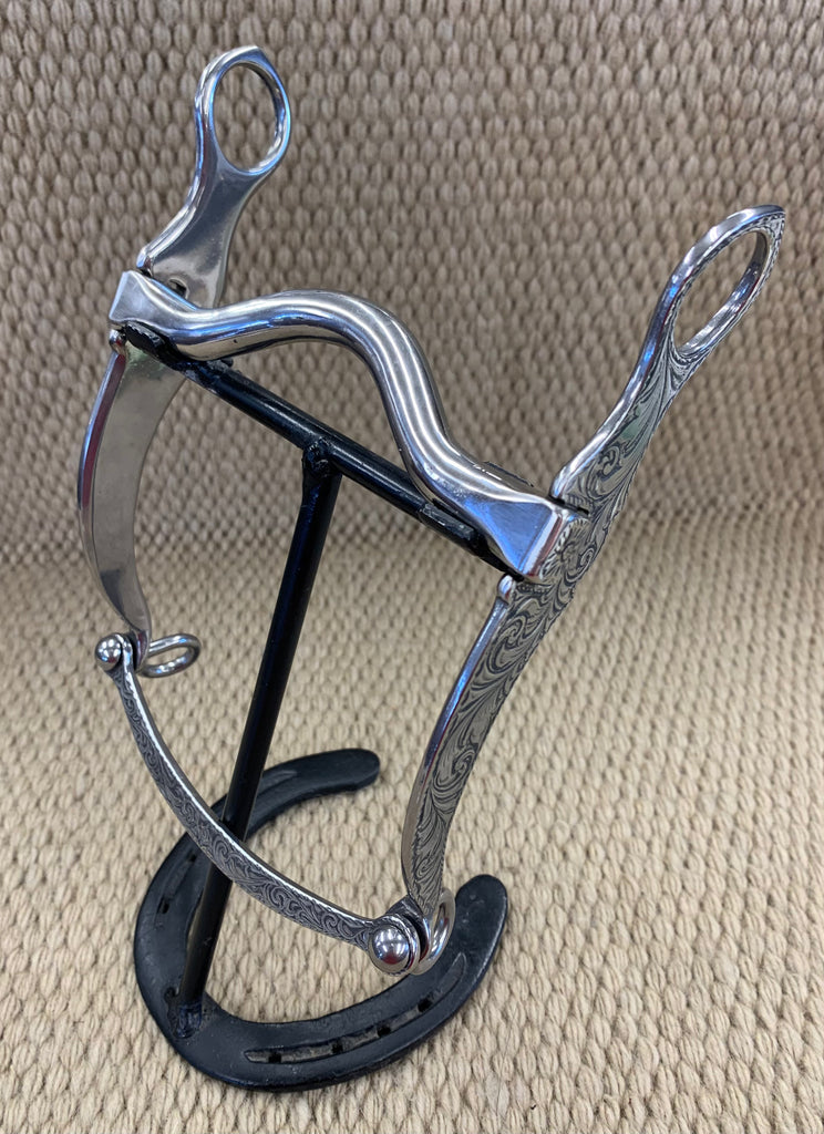 BIT - HM05 - Horlacher and Marsh #4 Curb w/ Nevada Cheek – RC Bean Saddlery
